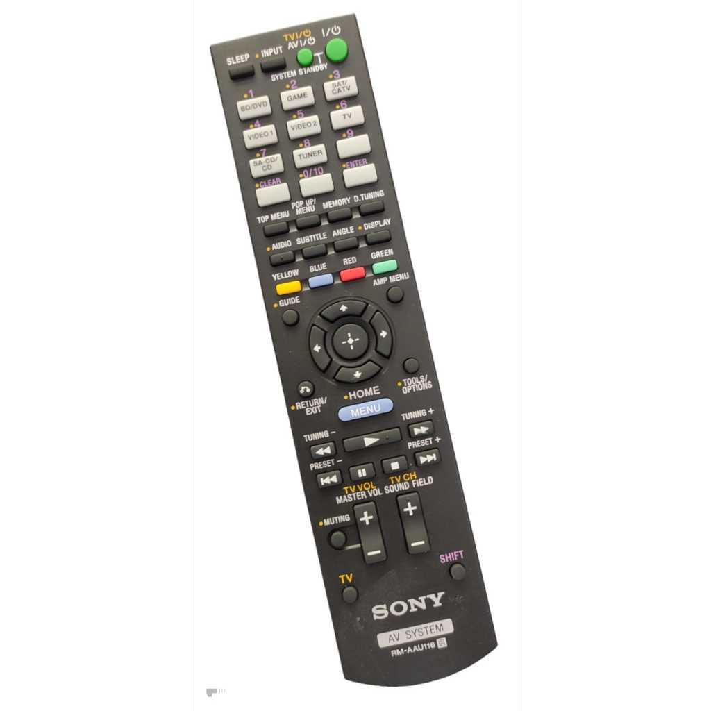 Controle Remoto Receiver Sony Rm-aau116 Original | Shopee Brasil
