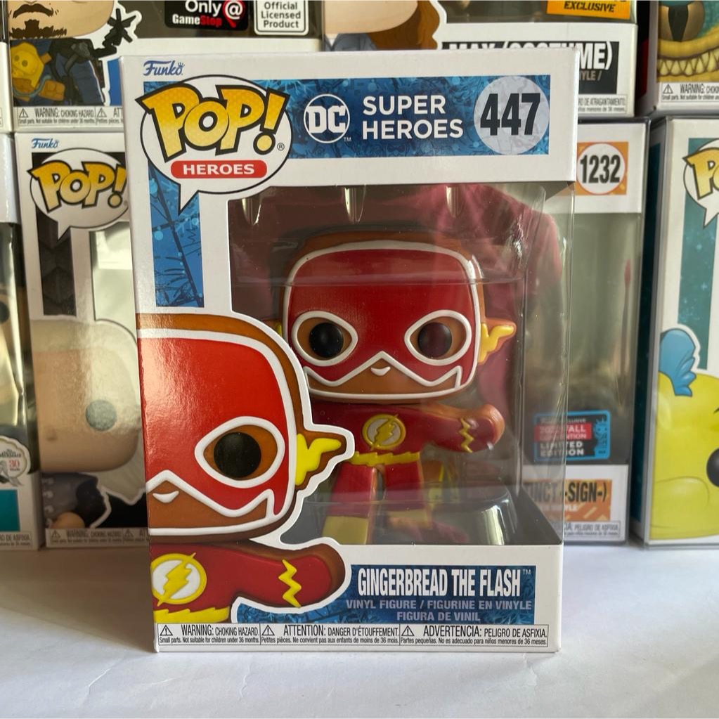 Funko Pop! Heroes Dc Holiday - The Flash Gingerbread #447 | Shopee Brasil