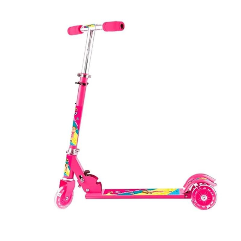 Patinete Infantil 3 Rodas Com Luz Base Dobrável E Guidão De Altura ...