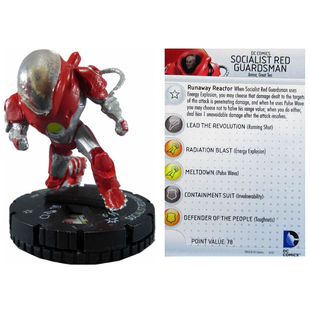 Miniatura Heroclix Socialist Red Guardsman 049 Batman | Shopee Brasil