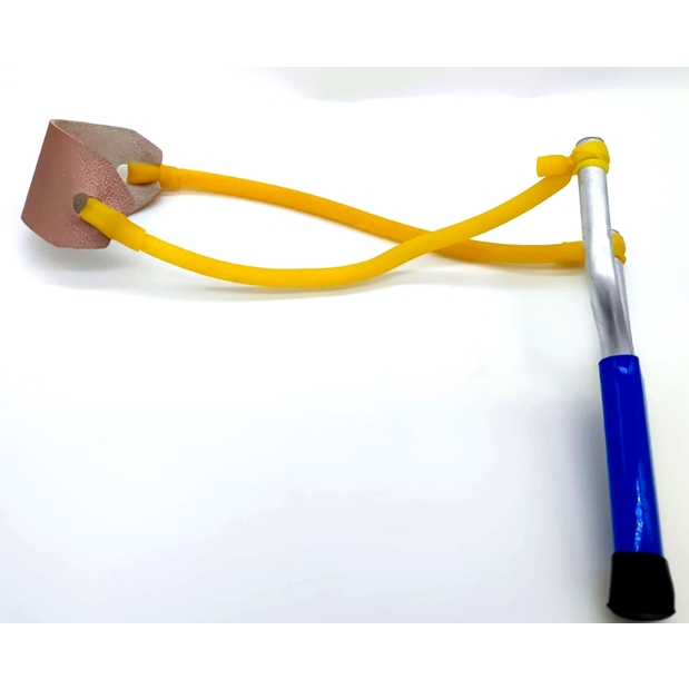 Estilingue Cabo De Alumínio Reforçado Borracha Tradicional | Shopee Brasil