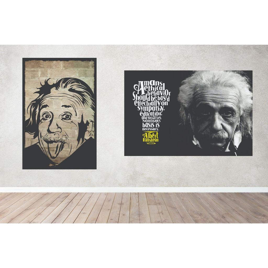 Quadro Placa Decorativo Albert Einstein Frases | Shopee Brasil