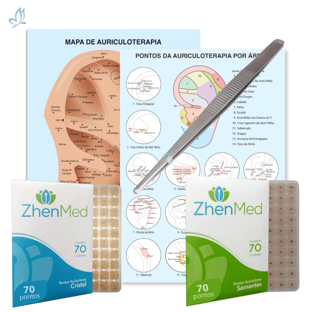 Kit Auriculoterapia para Estudantes de Acupuntura Auricular | Shopee Brasil