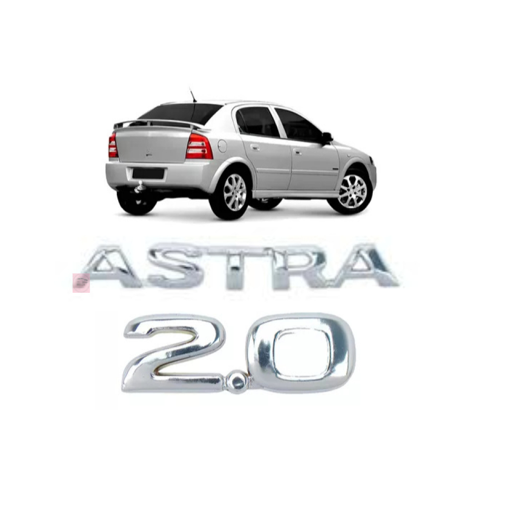 Kit Emblemas 2.0/Astra 96/04 Cromado | Shopee Brasil