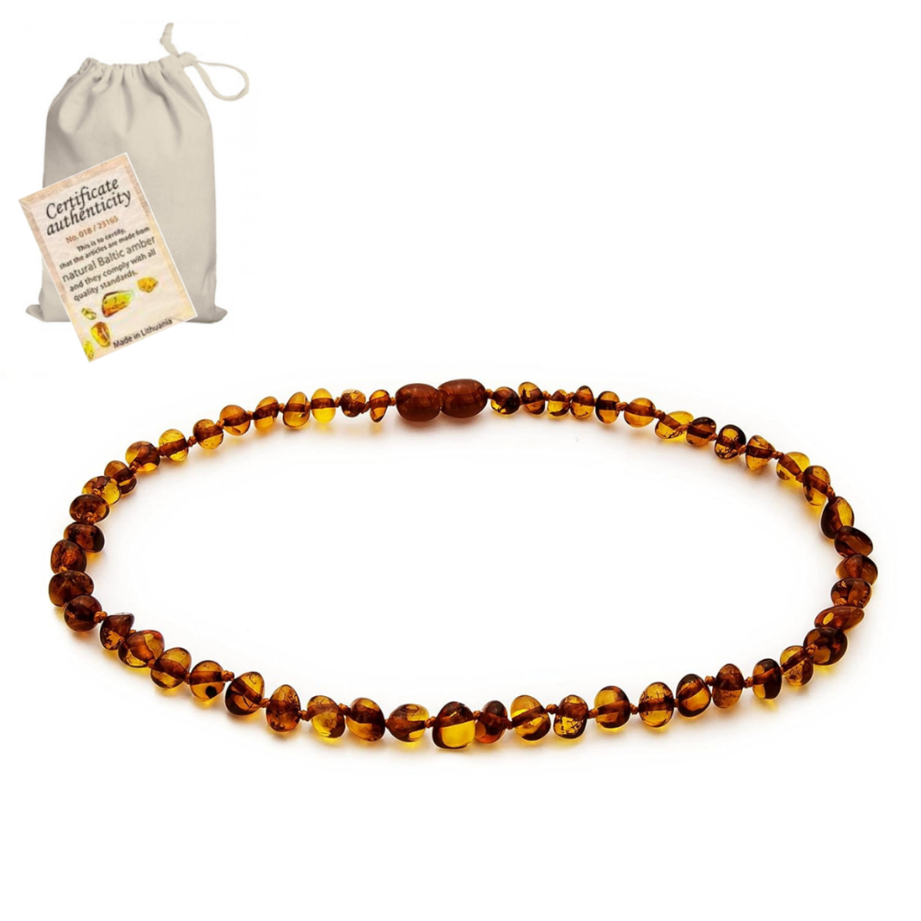 Colar Ambar Baltico Adulto 46cm Femino Masculino Mel Polido Conhaque ...