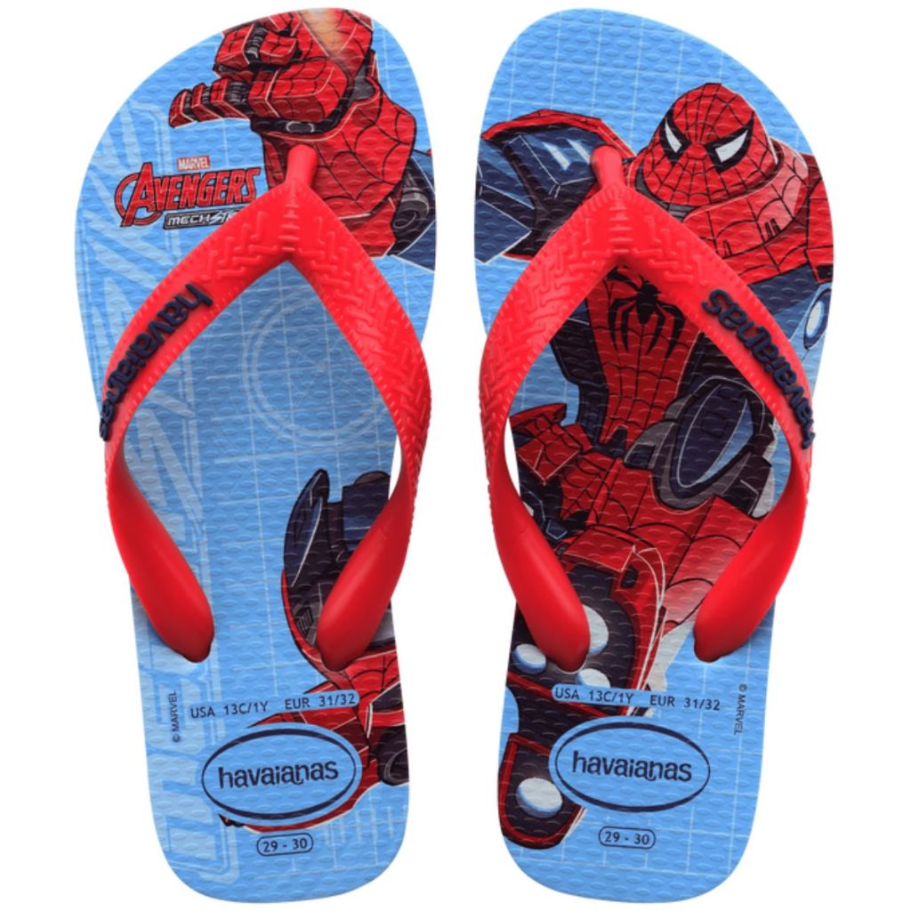 Chinelo Havaianas Infantil Top Marvel II Homen Aranha Tamanho 25-26 ...
