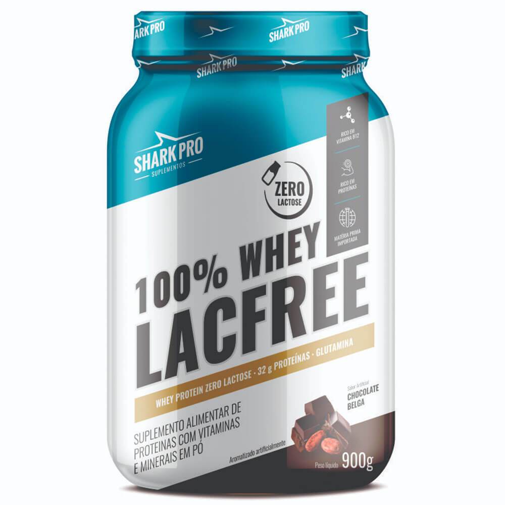 Whey Protein 100% Zero Lactose Lacfree Shark Pro 900g Concentrado Pote | Shopee Brasil