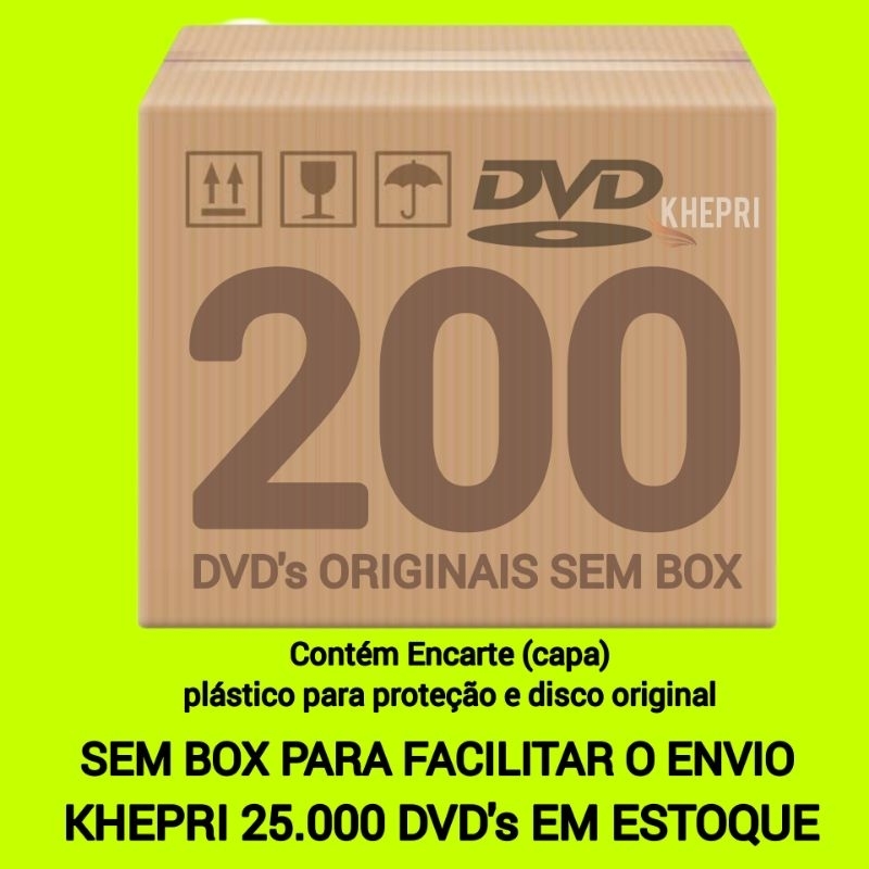 MEGA LOTE 200 FILMES DVD's ORIGINAIS SEM BOX ESTOJO | Shopee Brasil