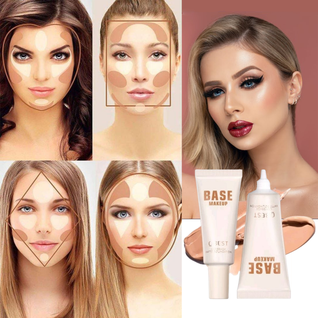 BASE LÍQUIDA MATTE CREMOSA EFEITO PORCELANA PROVA D'ÁGUA TEXTURA ...