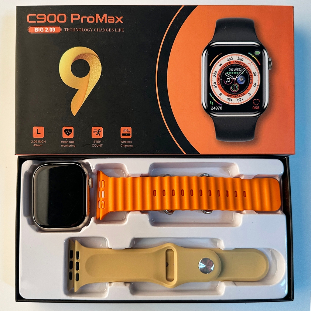 Novo Relógio Original 9 Smart Watch C900 pro max Men Bluetooth Chamada De Temperatura Corporal ...
