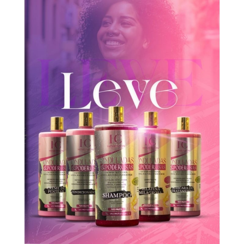 Kit HC - Onduladas Poderosas - Hemerson dos Cachos - 300ml | Shopee Brasil