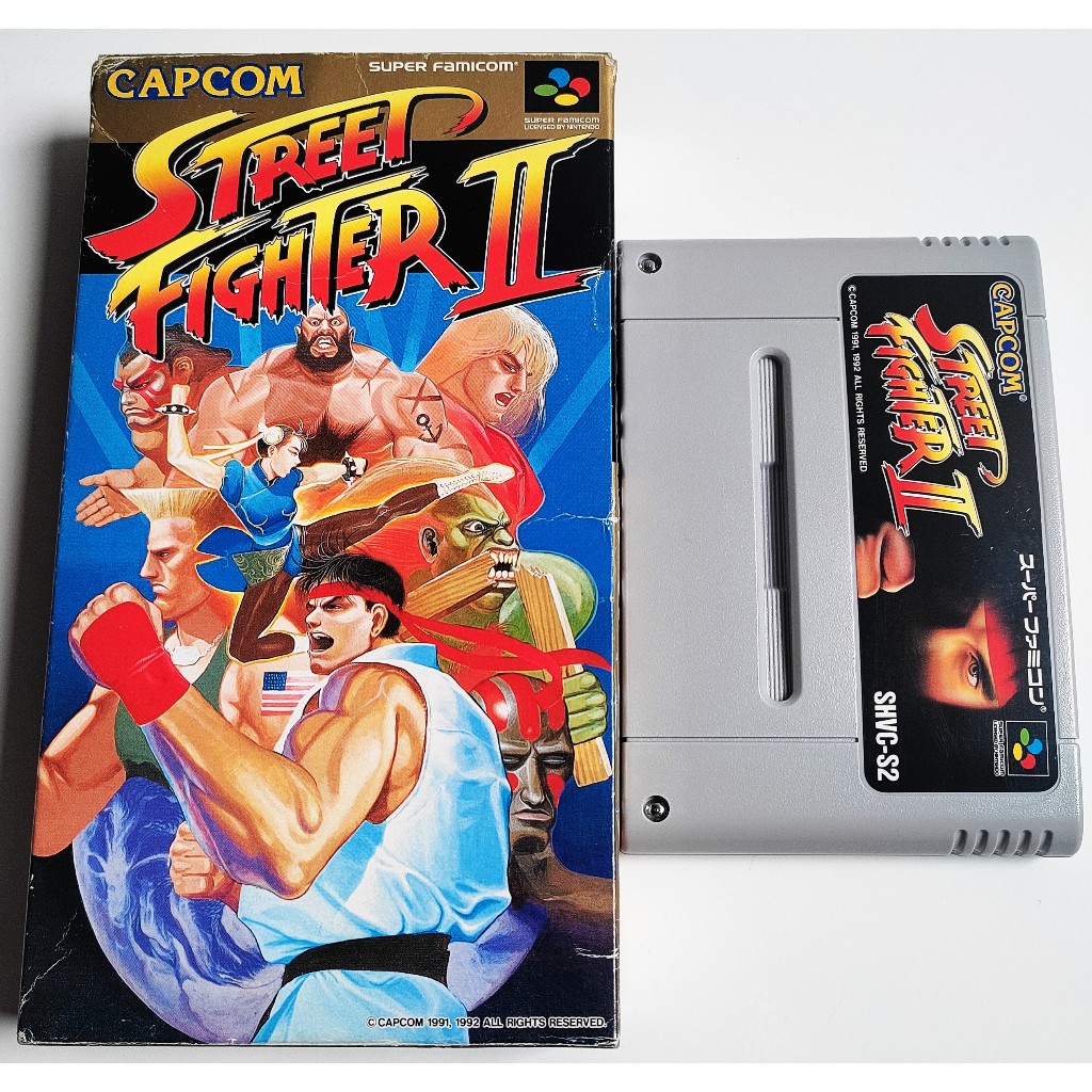 Street Fighter 2 Original Completo Super Famicom Nintendo Capcom Cartucho | Shopee Brasil
