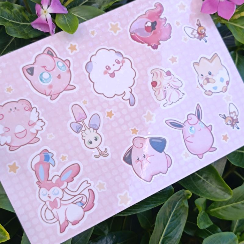 CARTELA HOLOGRÁFICA POKÉMON FADA | Shopee Brasil