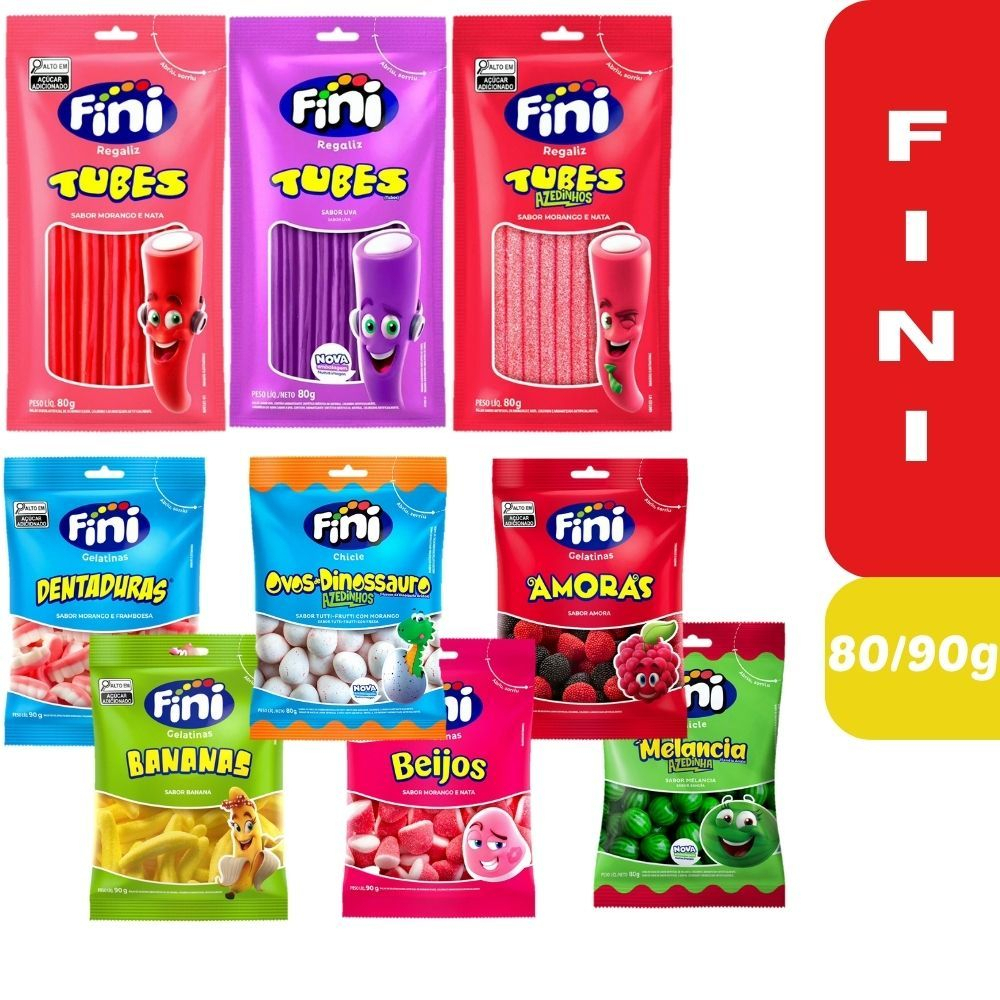 Kit 4 Fini 80/90g - Escolha o Sabor | Shopee Brasil