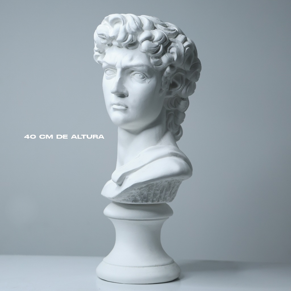 Busto David Grande 40cm de Altura Escultura Decoração de Luxo | Shopee ...
