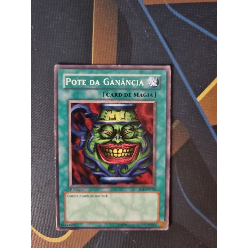 CARTA Yu-Gi-Oh! Pote da Ganância Original! | Shopee Brasil
