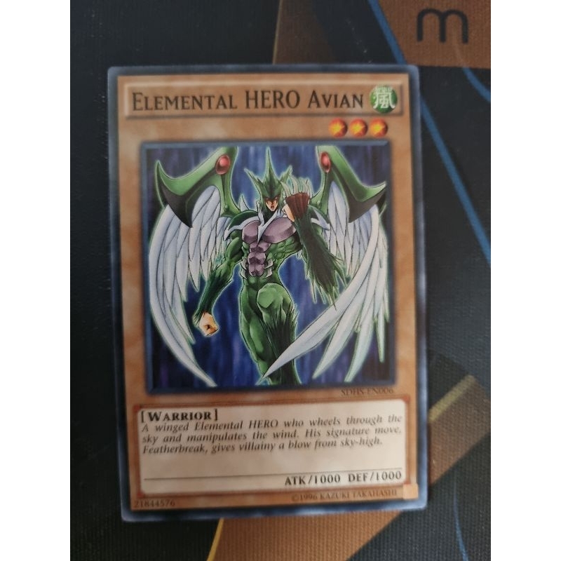 CARTA Yu-Gi-Oh! Elemental HERO Avian Original! | Shopee Brasil