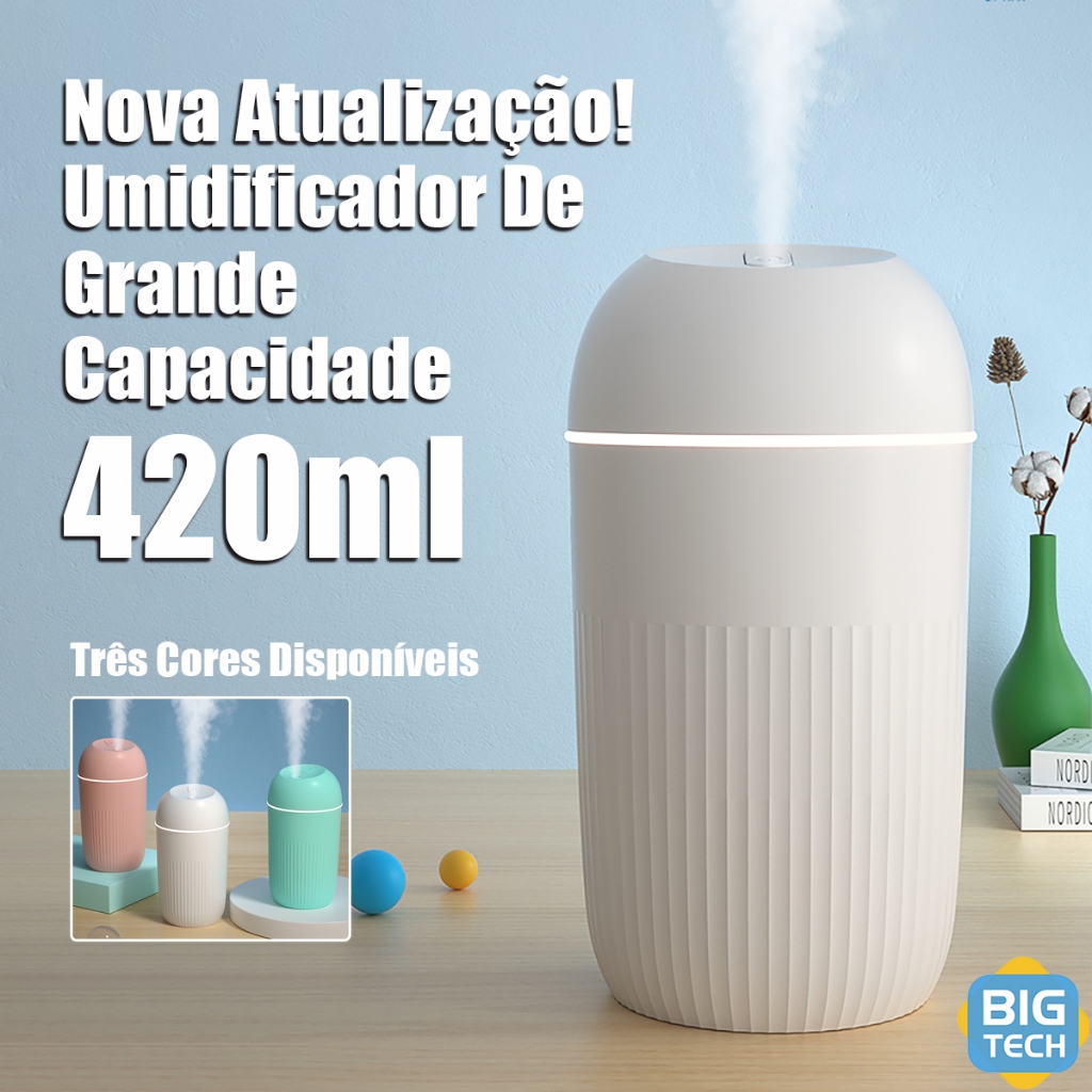 Mini Umidificador De Ar Aromatizador De Ambiente Difusor De Aroma ...
