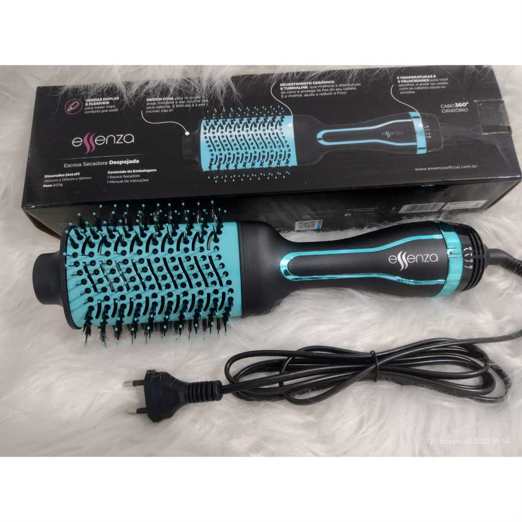 Escova Secadora Oval Multi EB107 1350W Azul - Bivolt | Shopee Brasil