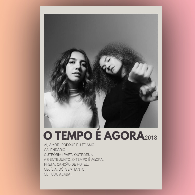 Poster anavitoria 42x30cm Tamanho Grande Capa de Álbum o tempo é agora ...