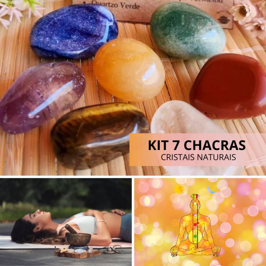 Kit Cristais 7 Chakras | Shopee Brasil