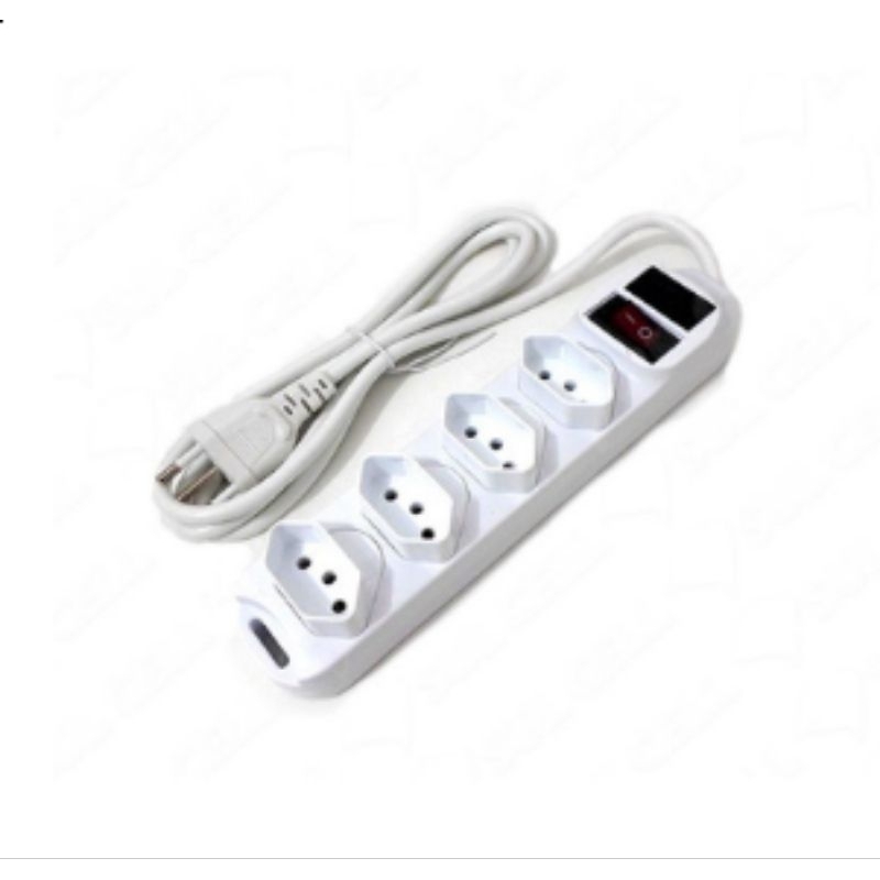 Extensão Elétrica 4 Tomadas com cabo de 1,5 metros SL | Shopee Brasil