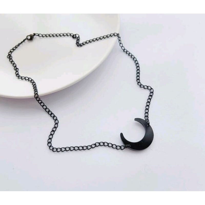 Colar de lua alternativo | colar ghotic | Colar witch gótico | Shopee Brasil