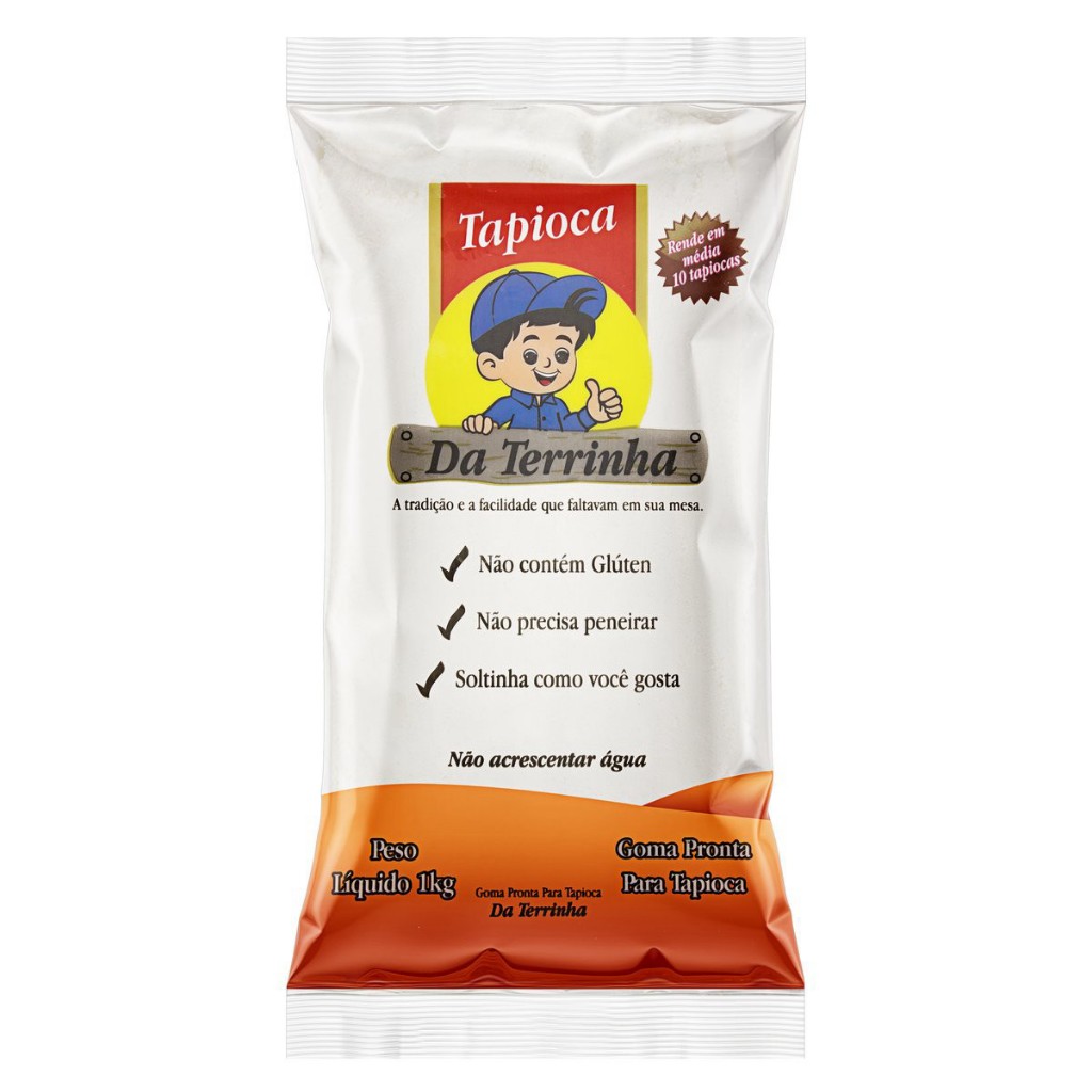 Tapioca Da Terrinha Goma Pronta Pacote 1kg | Shopee Brasil