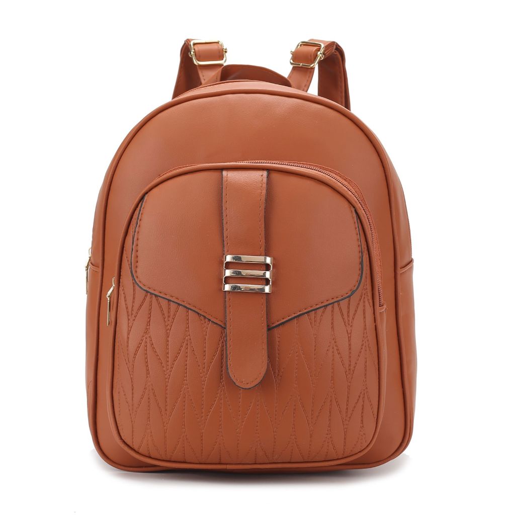 Mochila Bolsa Feminina Unissex Casual Escolar Trabalho Viagem Couro ...