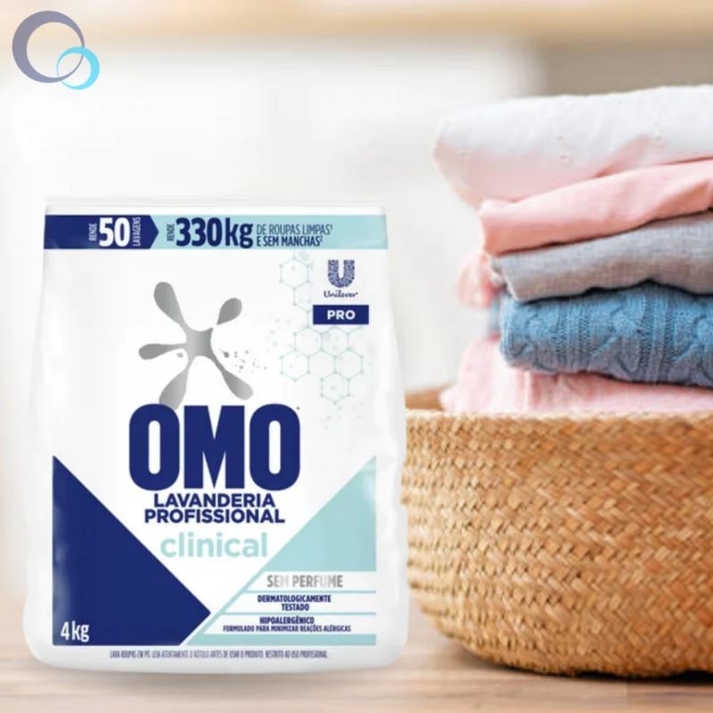 Sabão Pó Omo 4kg Sem Perfume Sem Alergias Profissional | Shopee Brasil