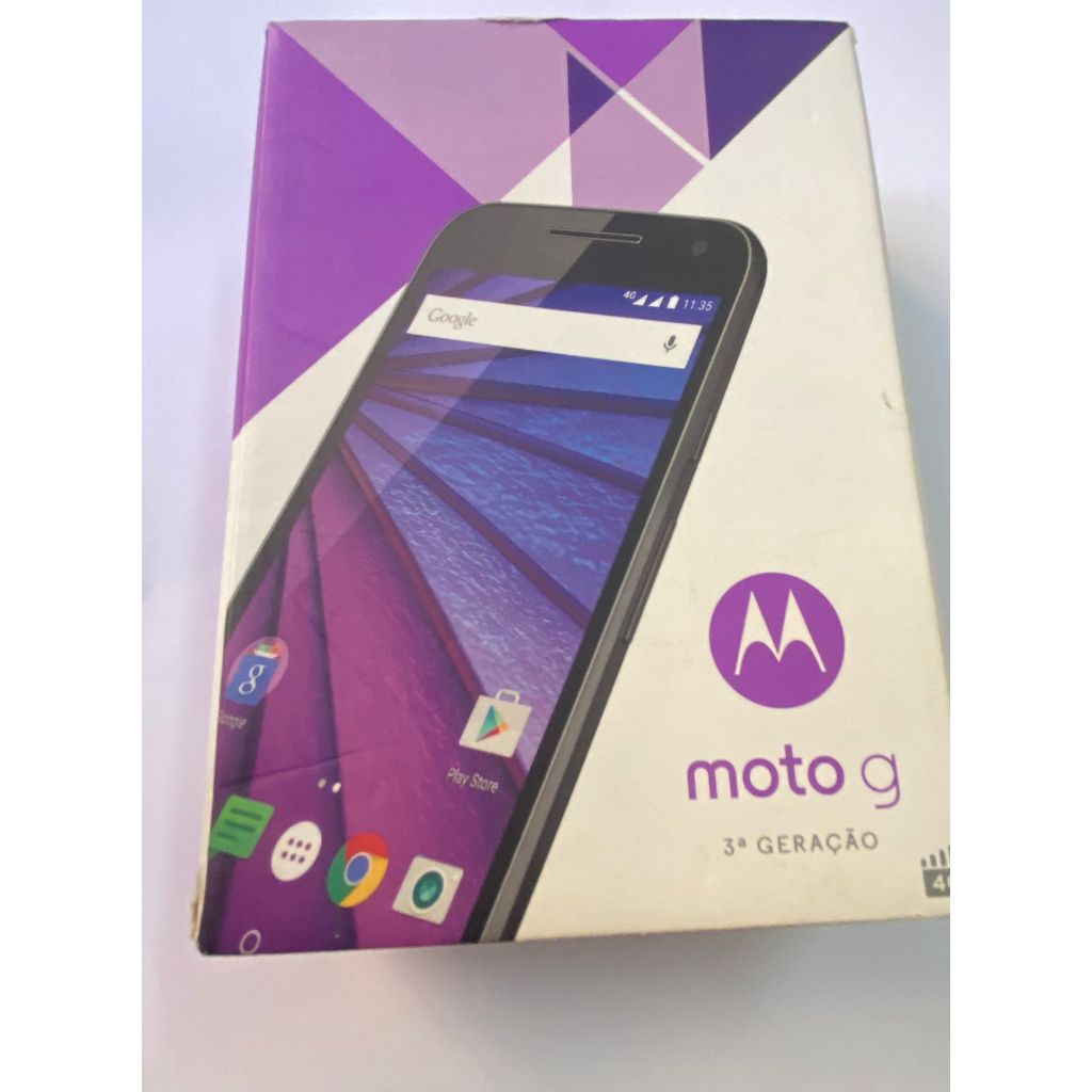 Motorola moto G3 8GB PRETO- NOVO | Shopee Brasil