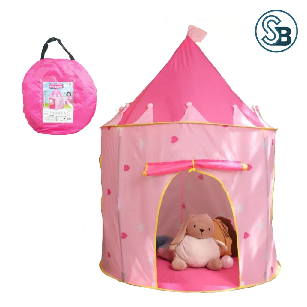 Barraca Infantil Dobravel Castelo Princesa Tenda Cabana Menina Menino ...