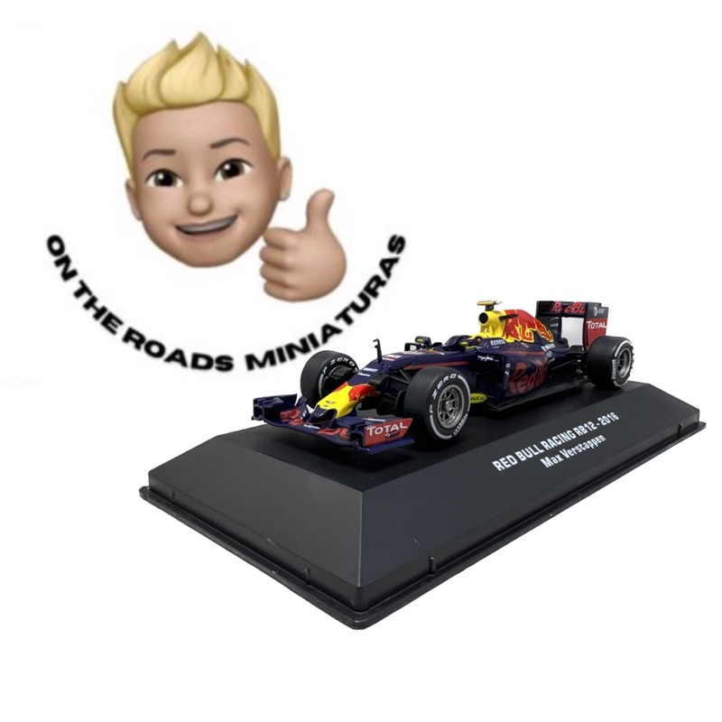 Miniatua F1 - Carros de Corrida - Red Bull RB12 - 2016 Max Verstappen 1 ...