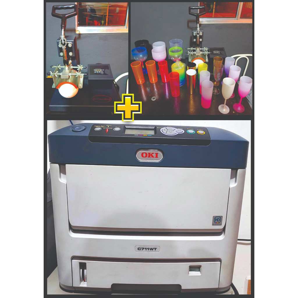 Impressora Laser Okidata C711wt Transfer + Prensa Cilindrica | Shopee ...