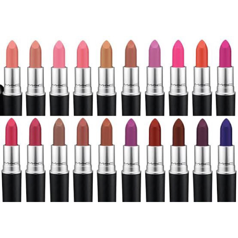 MAC Batons Mac - Whirl, Velvet Teddy, Ruby Woo reposição batom | Shopee ...