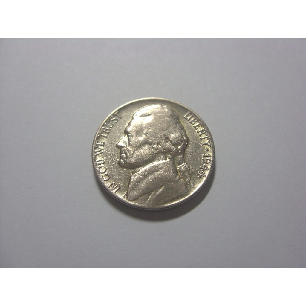 Moeda Estados Unidos 5 Cents 1944 Prata, Segunda Guerra Mundial. | Shopee Brasil