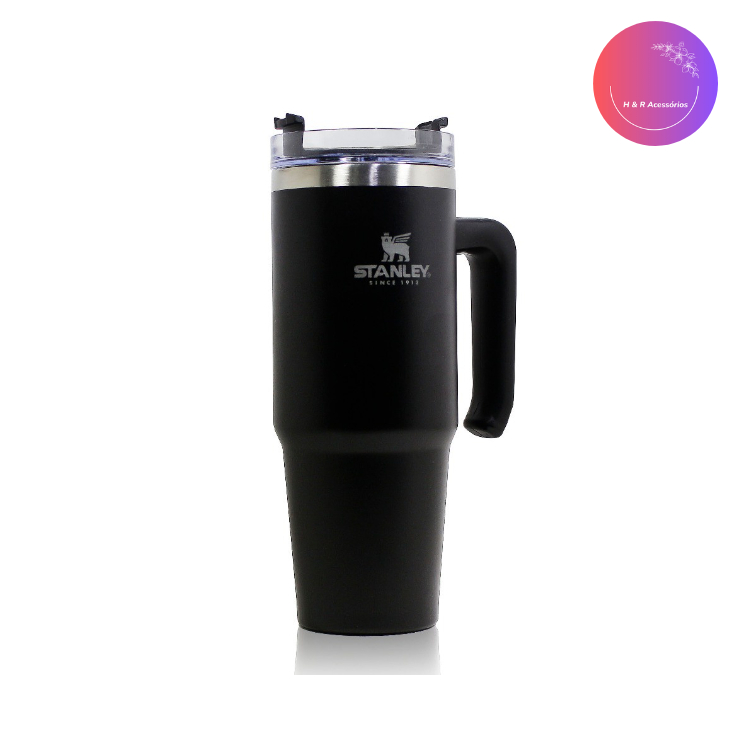 Caneca Térmica Stanley Com Alça E Canudo - Copo Inoxidável - 900ml ...