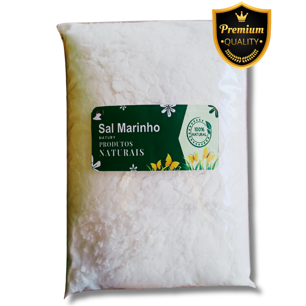 Sal Marinho Moído Integral Iodado 1Kg - Macau RN | Shopee Brasil