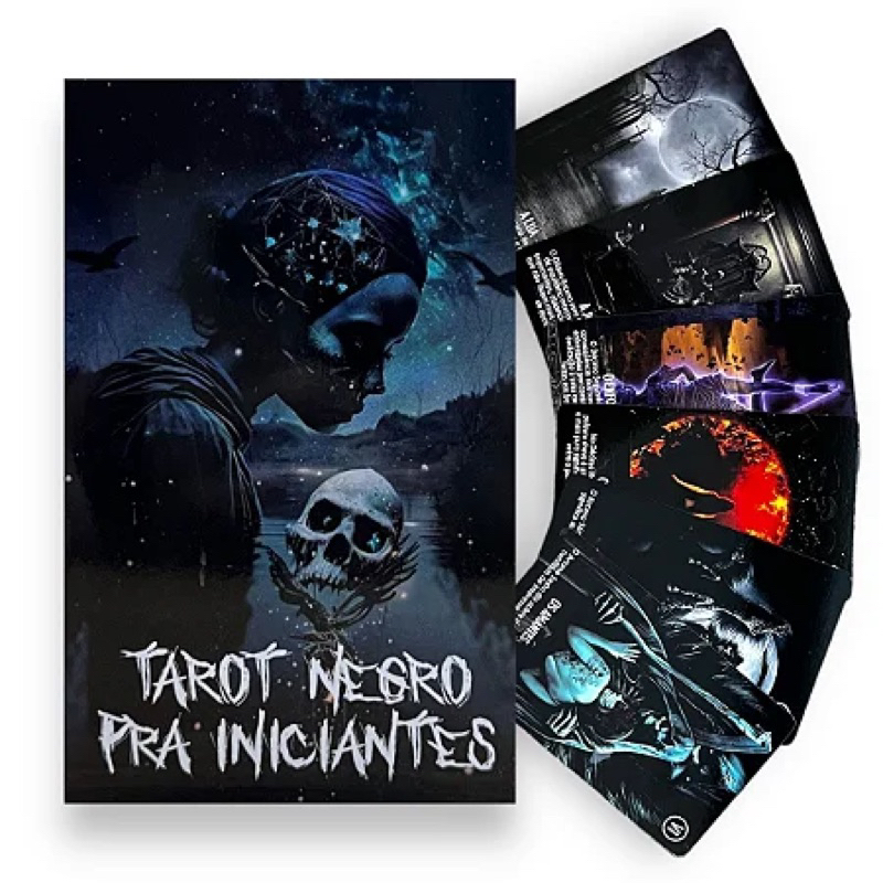 TAROT NEGRO PARA INICIANTES (PLASTIFICADO) | Shopee Brasil