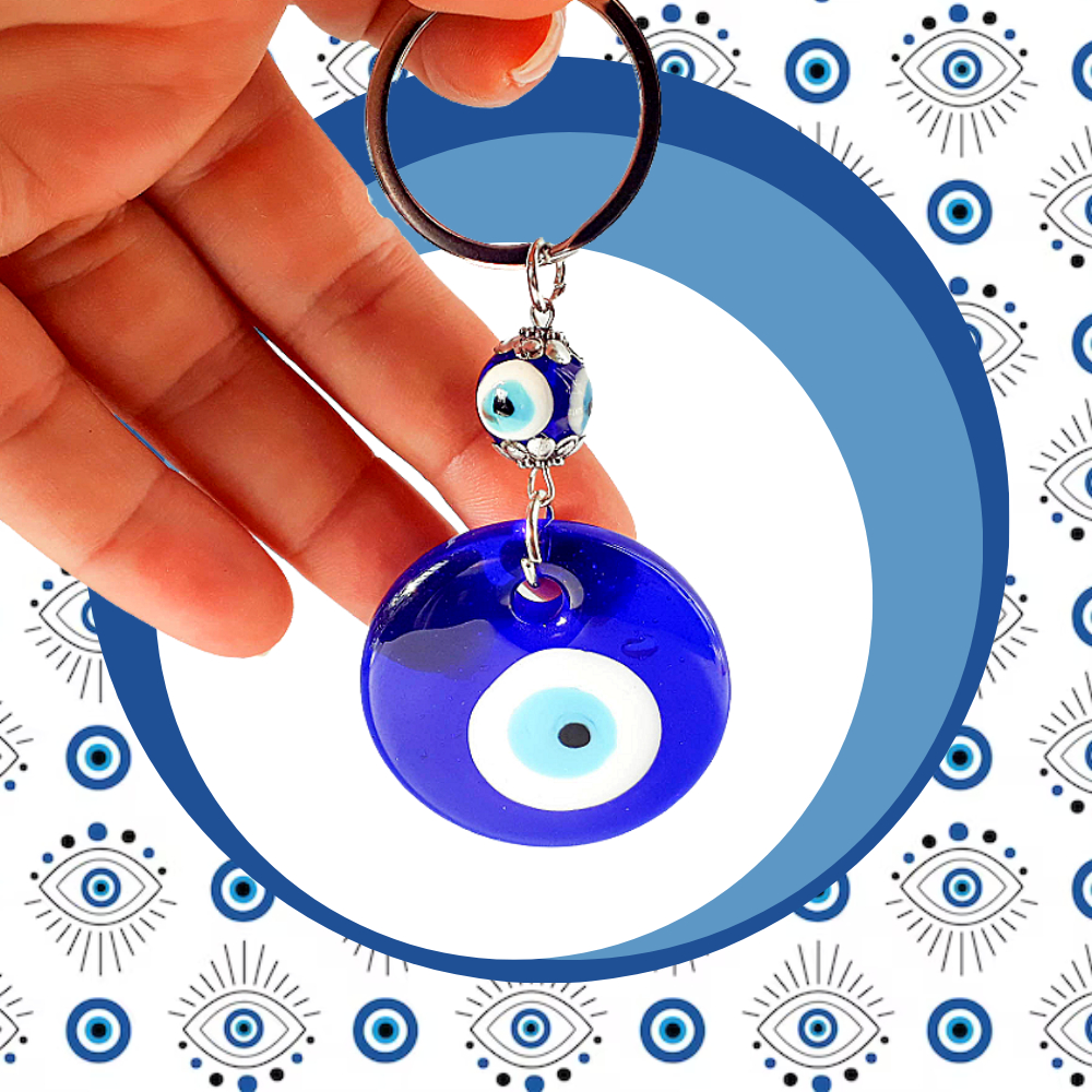 Chaveiro Olho Grego Para Proteção Inveja Mau Olhado Olho Gordo | Shopee ...