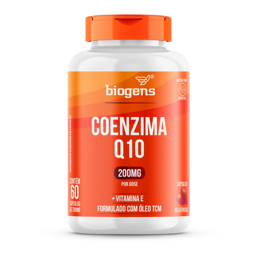 Coenzima Q10 200mg Com Vitamina E 10mg, 60 Cáps, Biogens | Shopee Brasil