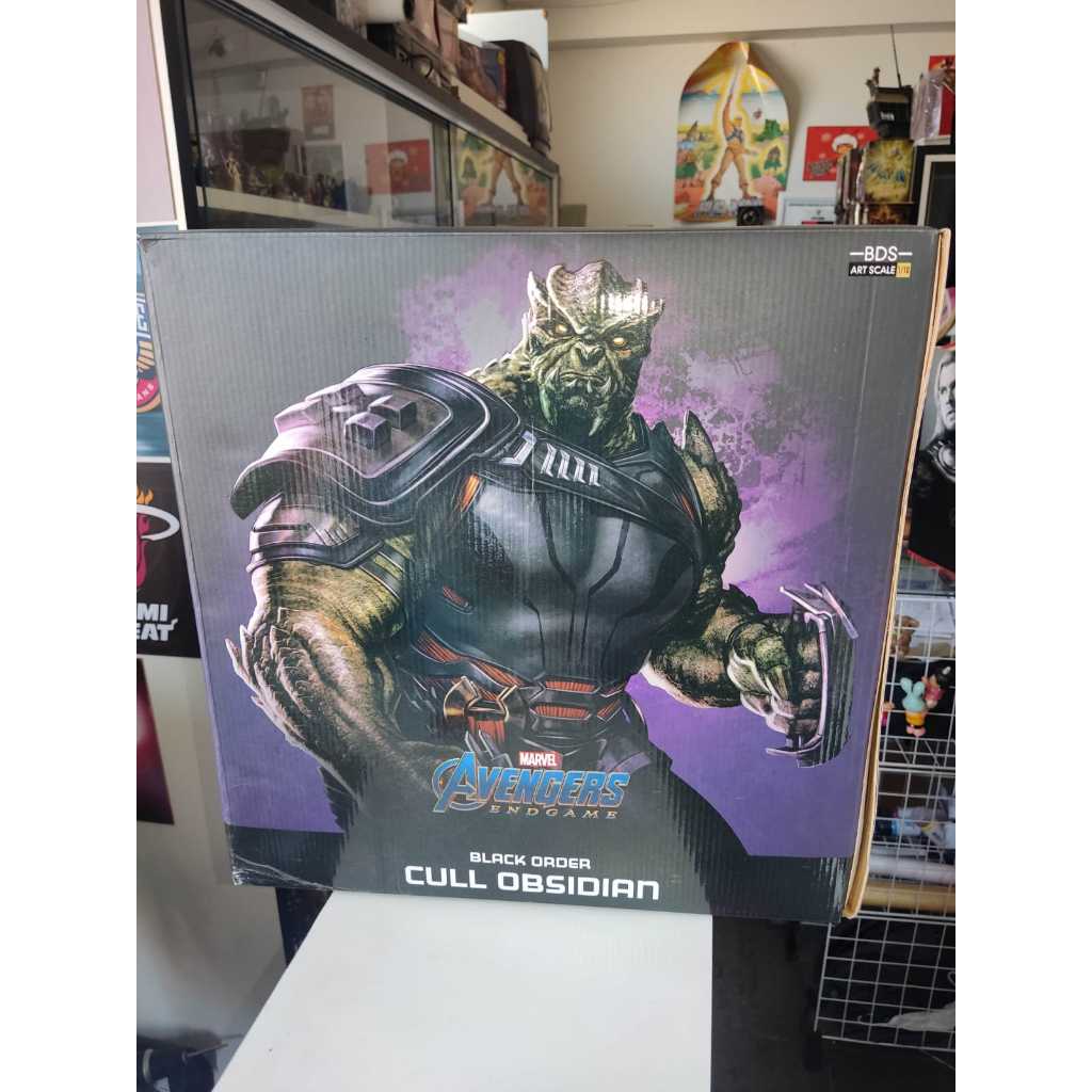 Boneco Cull Obsidian Marvel Avengers Black Order Escale 1/10 | Shopee ...