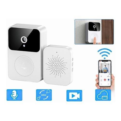 Campainha Com Câmera Vídeo Porteiro Sem Fio Wi-Fi HD Inteligente Smart ...