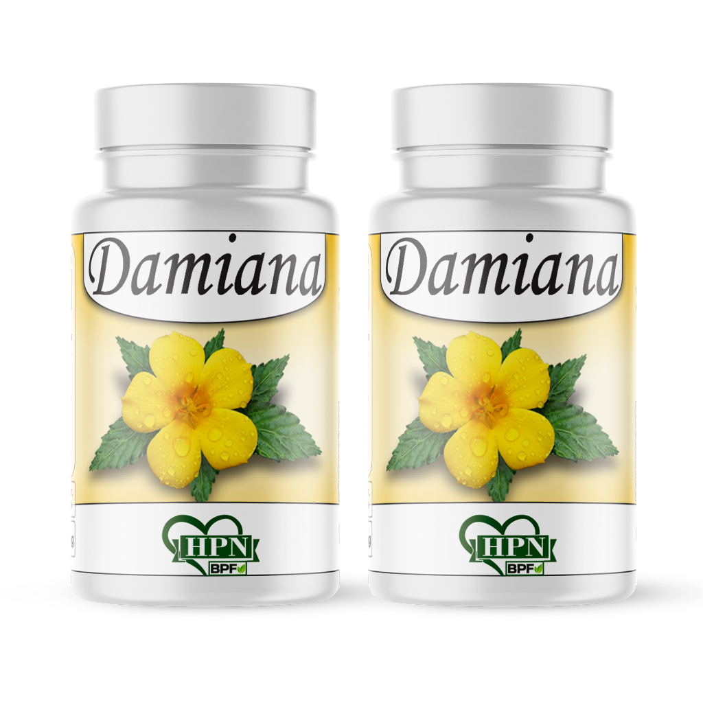 Damiana erva medicinal natural 120 cápsulas/500mg kit 2 potes | Shopee ...