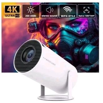 Projetor Hy300 4k Smart Wi-fi Espelhamento de celular | Shopee Brasil