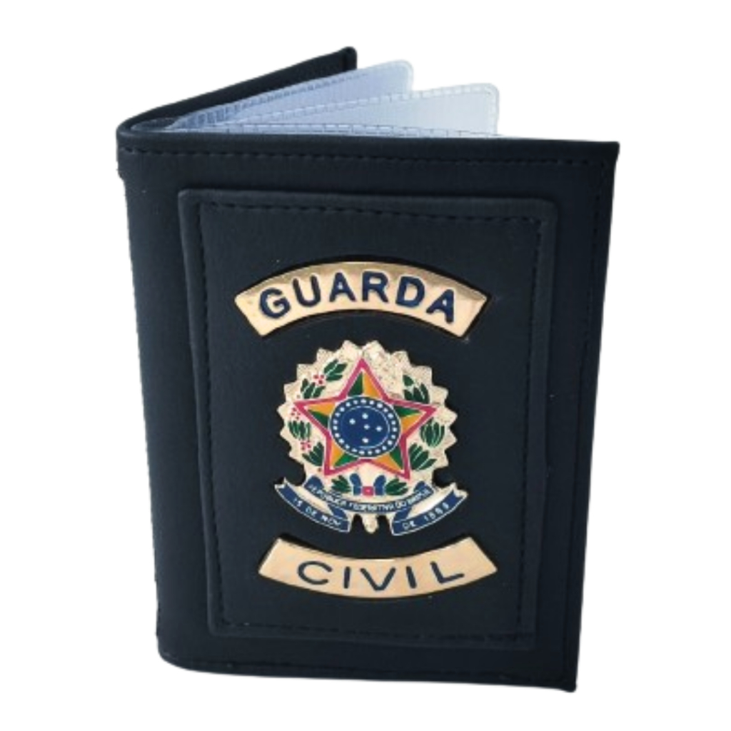 Carteira Porta Funcional para Guarda Civil com Brasão Externo | Shopee ...