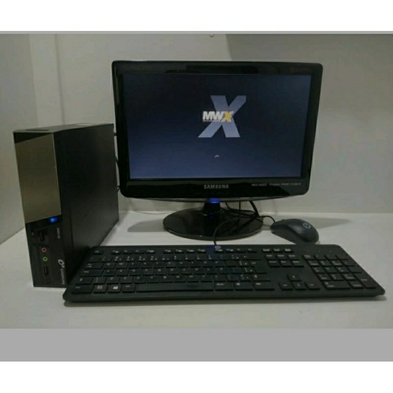 Computador completo Intel 4g memória HD 500g + windows 10 monitor | Shopee Brasil