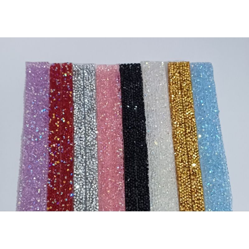 Manta de Strass, Tira Dupla, Medida 1CMx40CM. | Shopee Brasil
