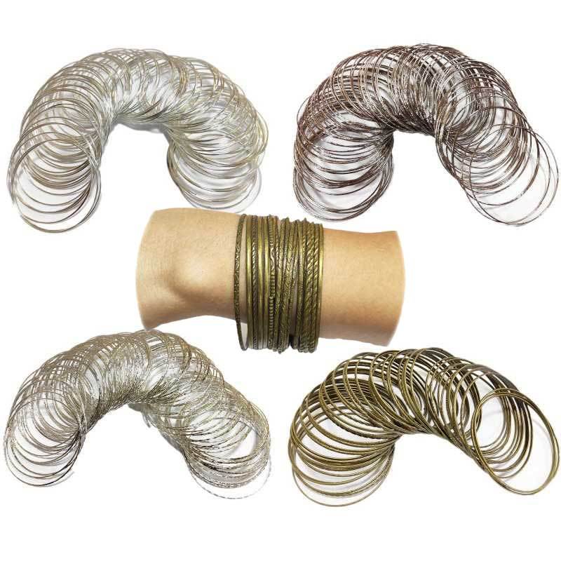 Pulseira Argolas Fina Metal Banhada Para Adulto | Shopee Brasil