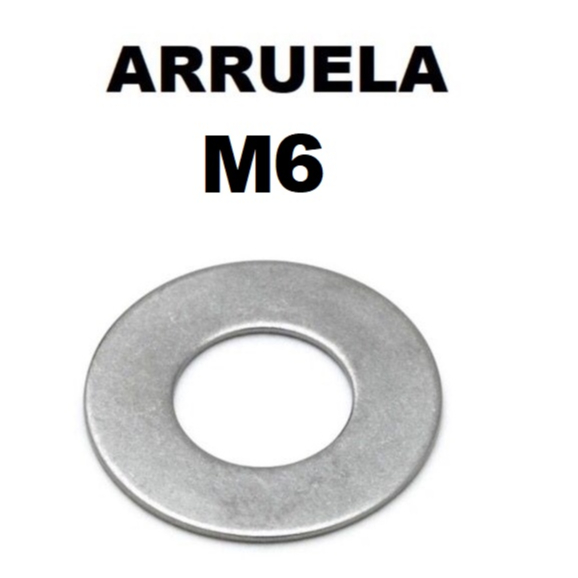 Kit 50 Peças Arruela M6 Metrica Lisa Ferro Zincada | Shopee Brasil